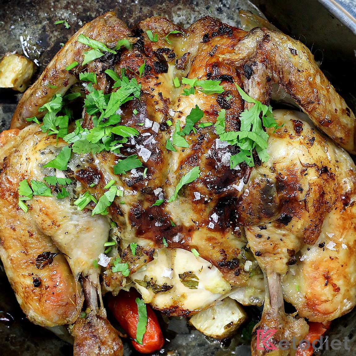 Crispy Spatchcock Chicken With Ginger and Lime | KetoDiet: Real Food ...