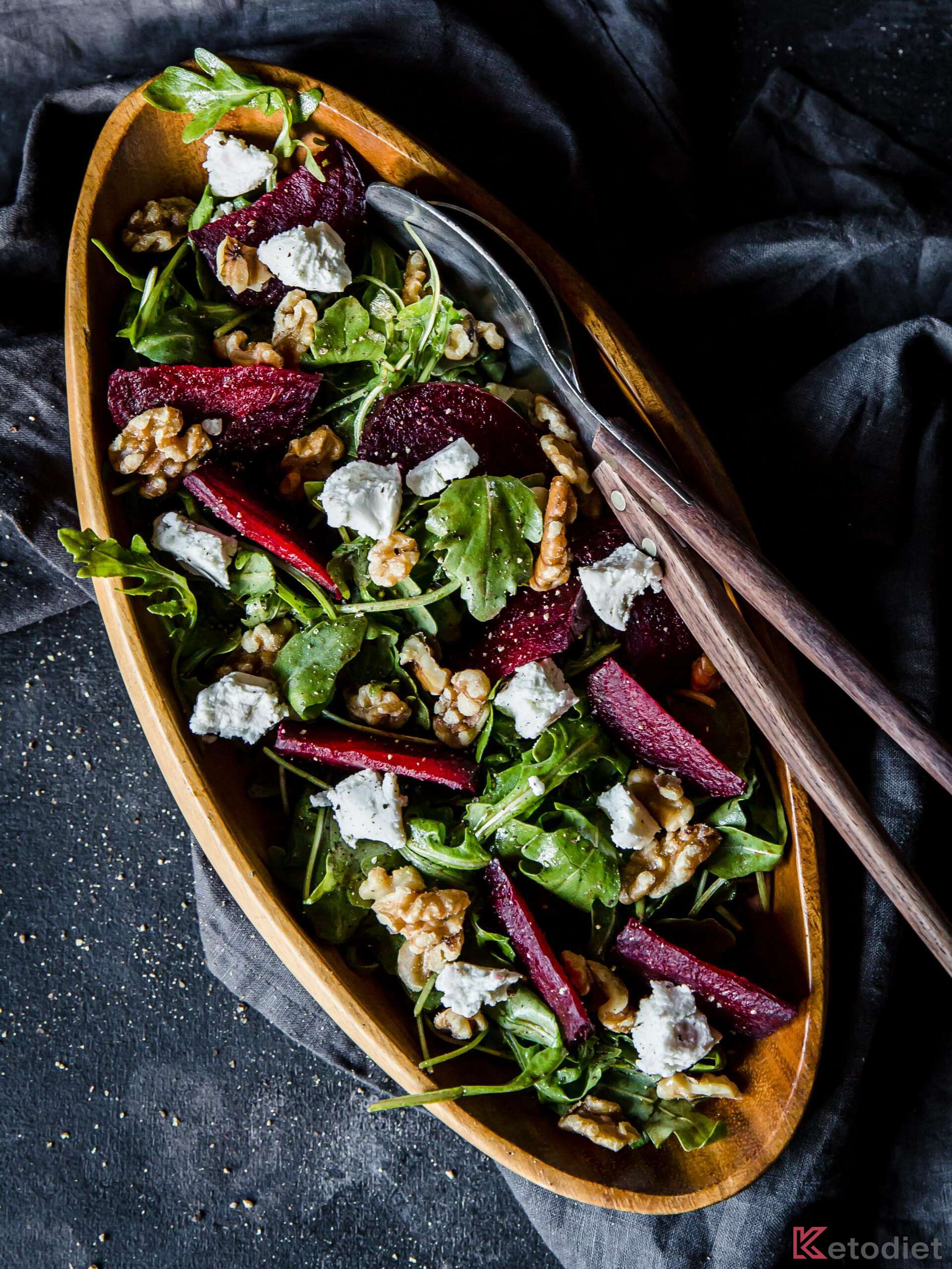 Easy Roasted Beetroot and Goat Cheese Salad | KetoDiet: Real Food, Real ...