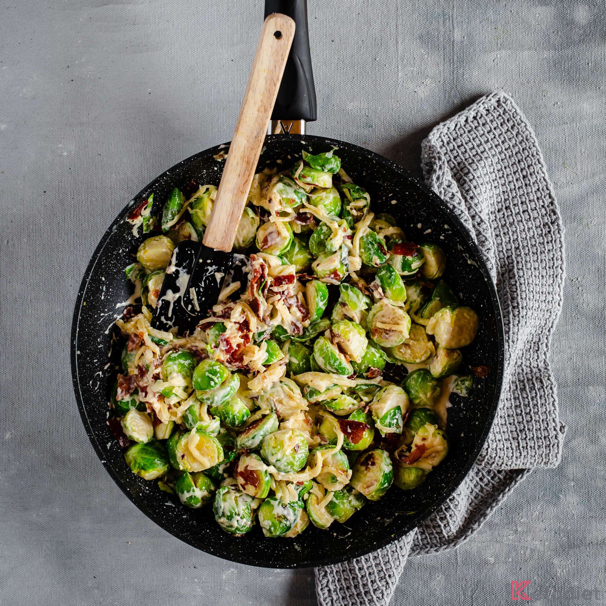 Roasted Brussels Sprouts with Swiss Cheese and Pancetta | KetoDiet ...